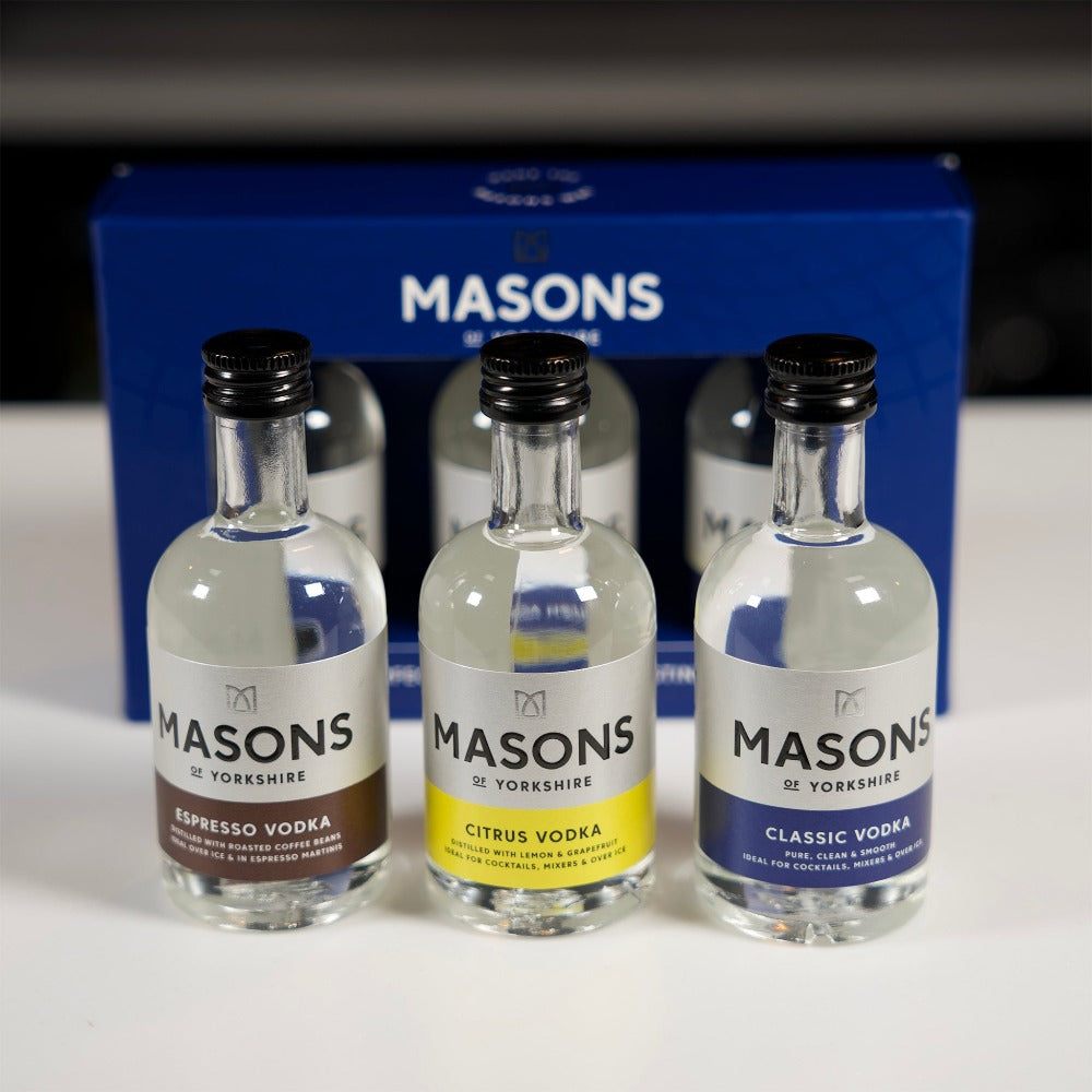 Masons of Yorkshire Vodka Trio Gift Set - 3 x 5cl - Masons of Yorkshire