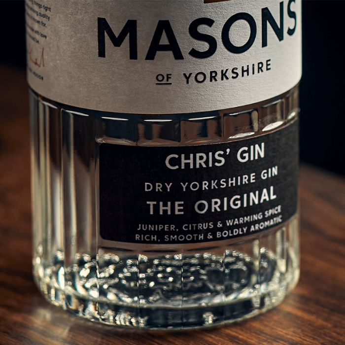 Masons Personalised Gin Bottle - Masons of Yorkshire